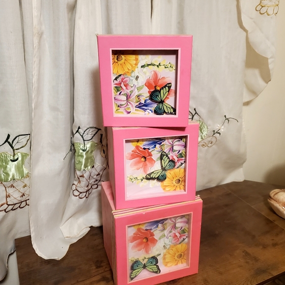 burton & burton | Other | 3 Nesting Butterfly Boxes | Poshmark